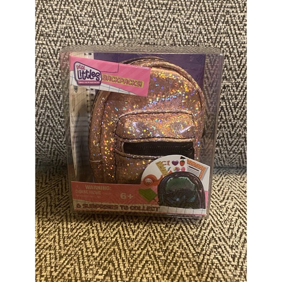 Bags | Real Littles Mini Backpack With 6 Surprises Pink Glitter ...